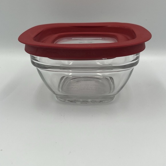 Rubbermaid | Kitchen | Rubbermaid Square Glass Container Cup236ml 7n68 ...